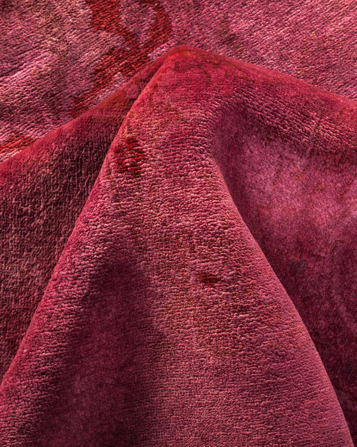 One-of-a-kind Hand Made Contemporary Vibrance Pink Area Rug at 1stDibs