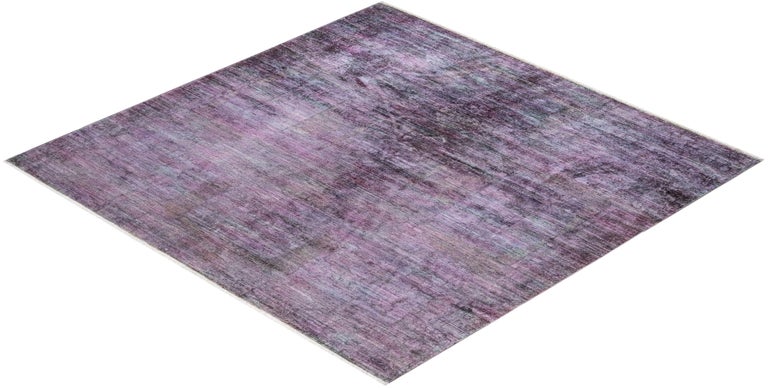 One-Of-A-Kind Hand Made Contemporary Vibrance Purple Area Rug For Sale ...