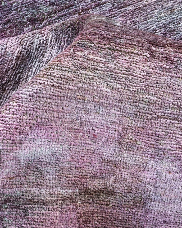 One-Of-A-Kind Hand Made Contemporary Vibrance Purple Area Rug For Sale ...