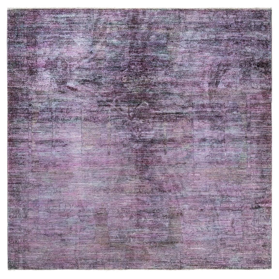 One-Of-A-Kind Hand Made Contemporary Vibrance Purple Area Rug For Sale ...