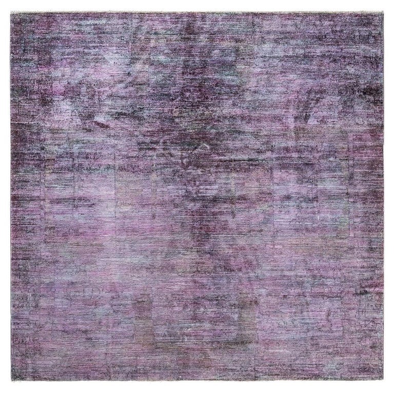 One-Of-A-Kind Hand Made Contemporary Vibrance Purple Area Rug For Sale ...