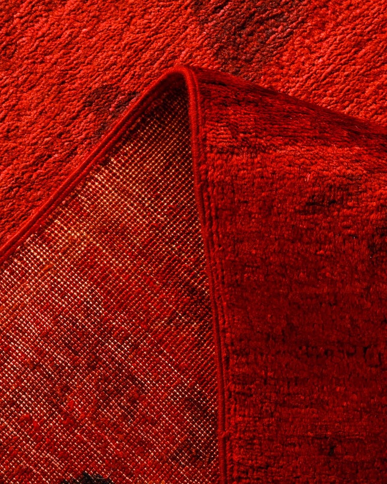One-of-a-kind Hand Made Contemporary Vibrance Red Area Rug For Sale at ...