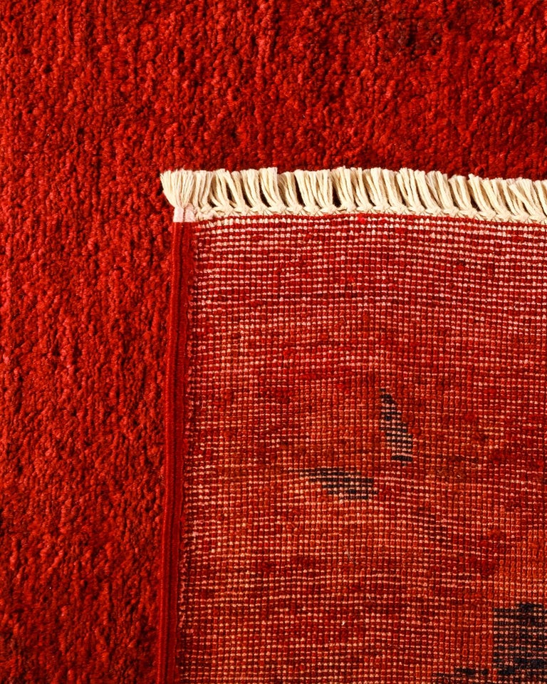 One-of-a-kind Hand Made Contemporary Vibrance Red Area Rug For Sale at ...