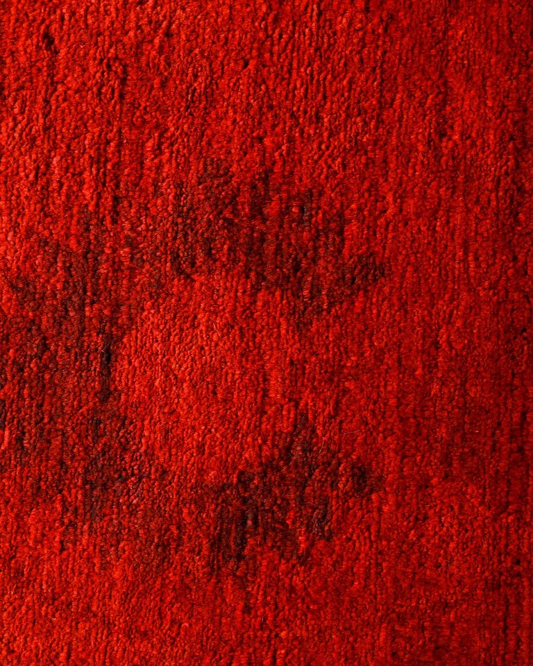 One-of-a-kind Hand Made Contemporary Vibrance Red Area Rug For Sale at ...