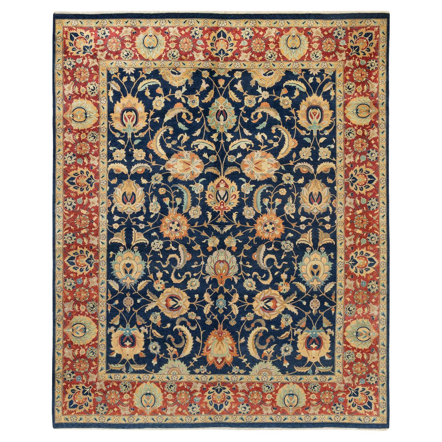 Kinder Modern Blue Moon Large Hexagon Area Rug For Sale at 1stDibs