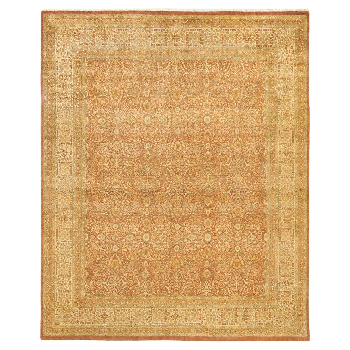 One of a Kind Traditional Handwoven Wool Area Rug For Sale at 1stDibs