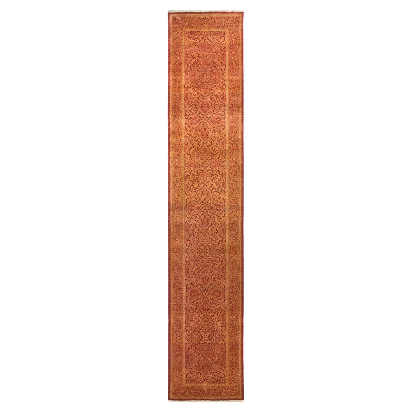 Handmade Carpet Antique Rugs Traditional Orange Wool Area Rug For Sale ...