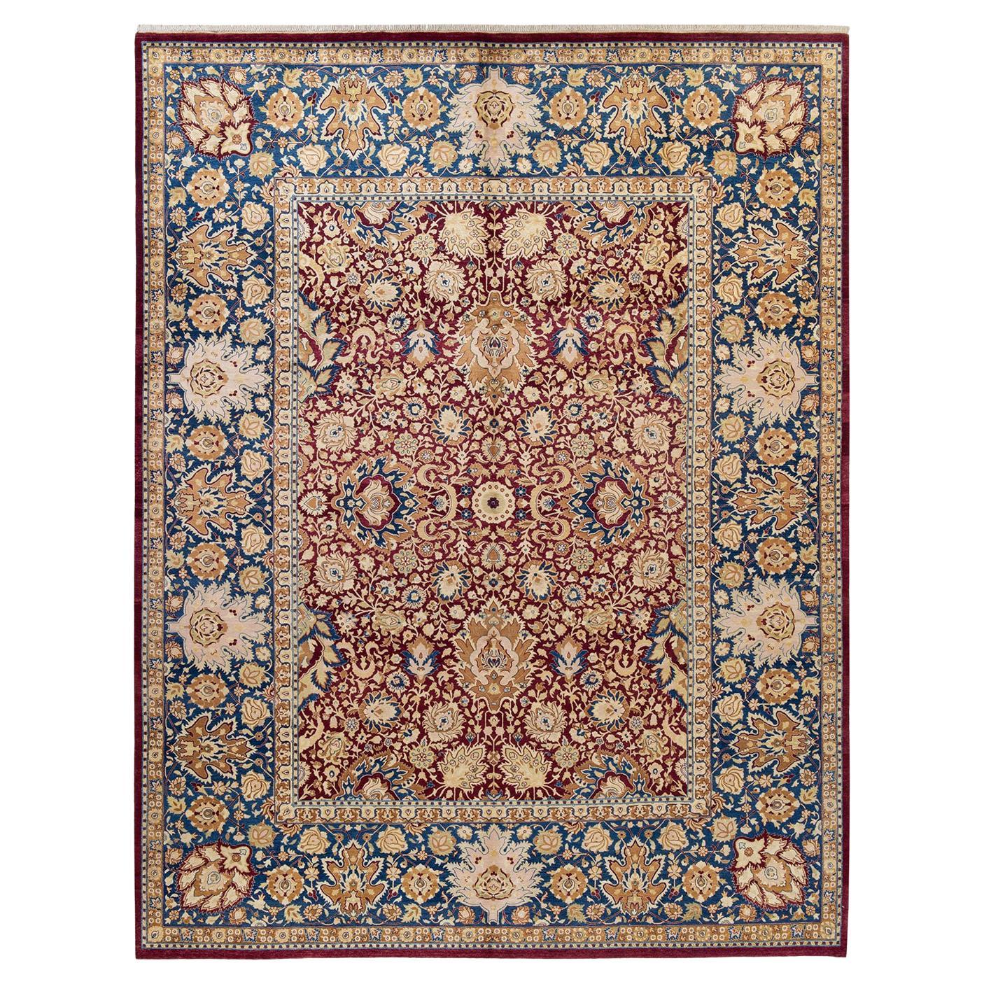 Round Red Traditional Rug For Sale at 1stDibs