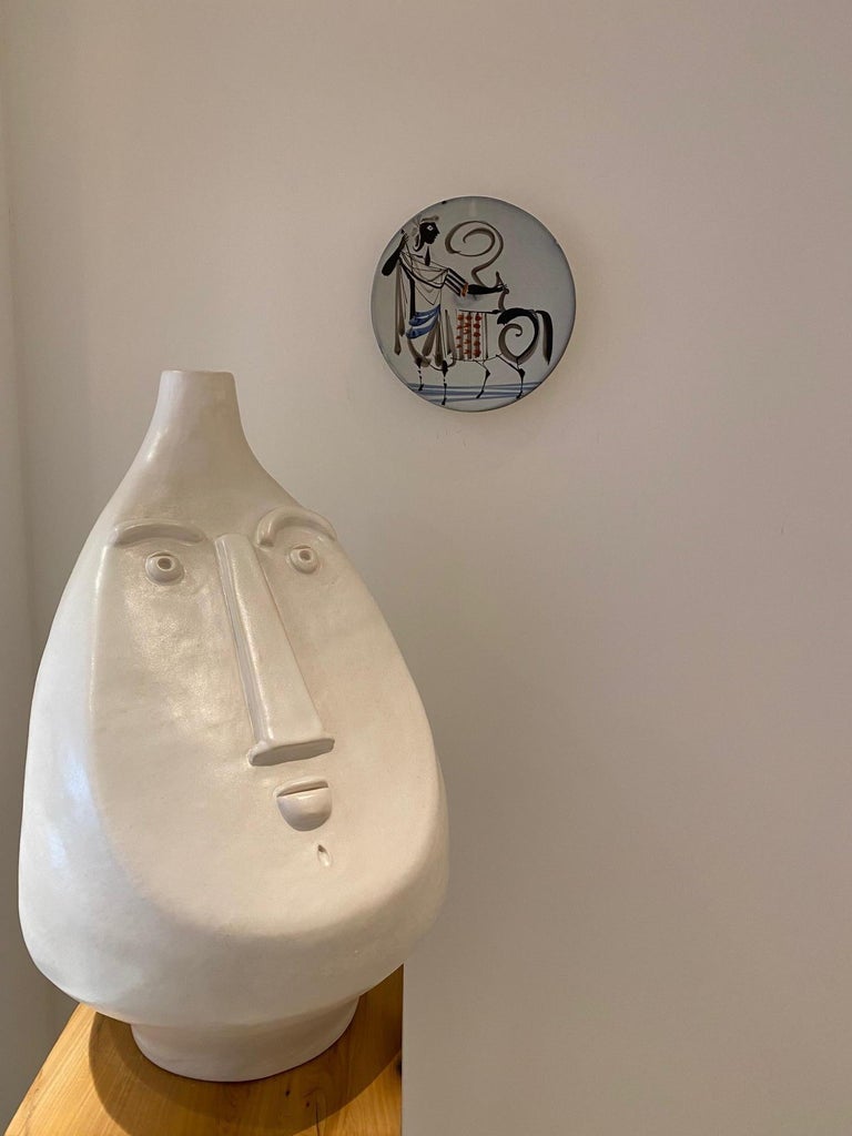 One of a Kind large Ceramic Lamp Base or Sculpture Signed by Dalo For ...