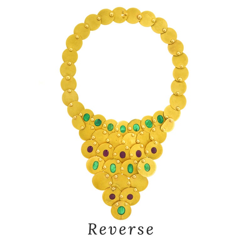 One-of-a-kind Michael Zobel Modernist Gold Necklace For Sale at 1stDibs