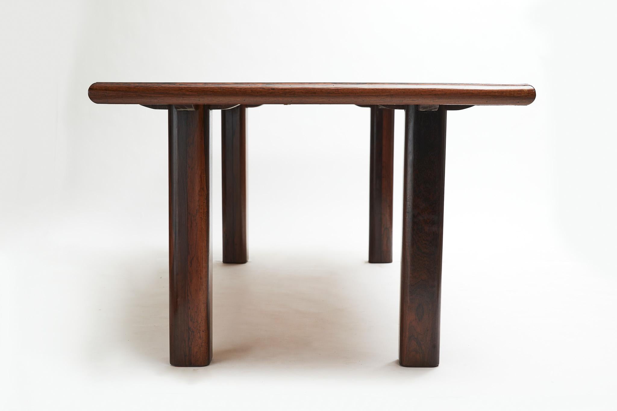 Large Brazilian Modern Dining or Meeting Table in hardwood, Brazil ...