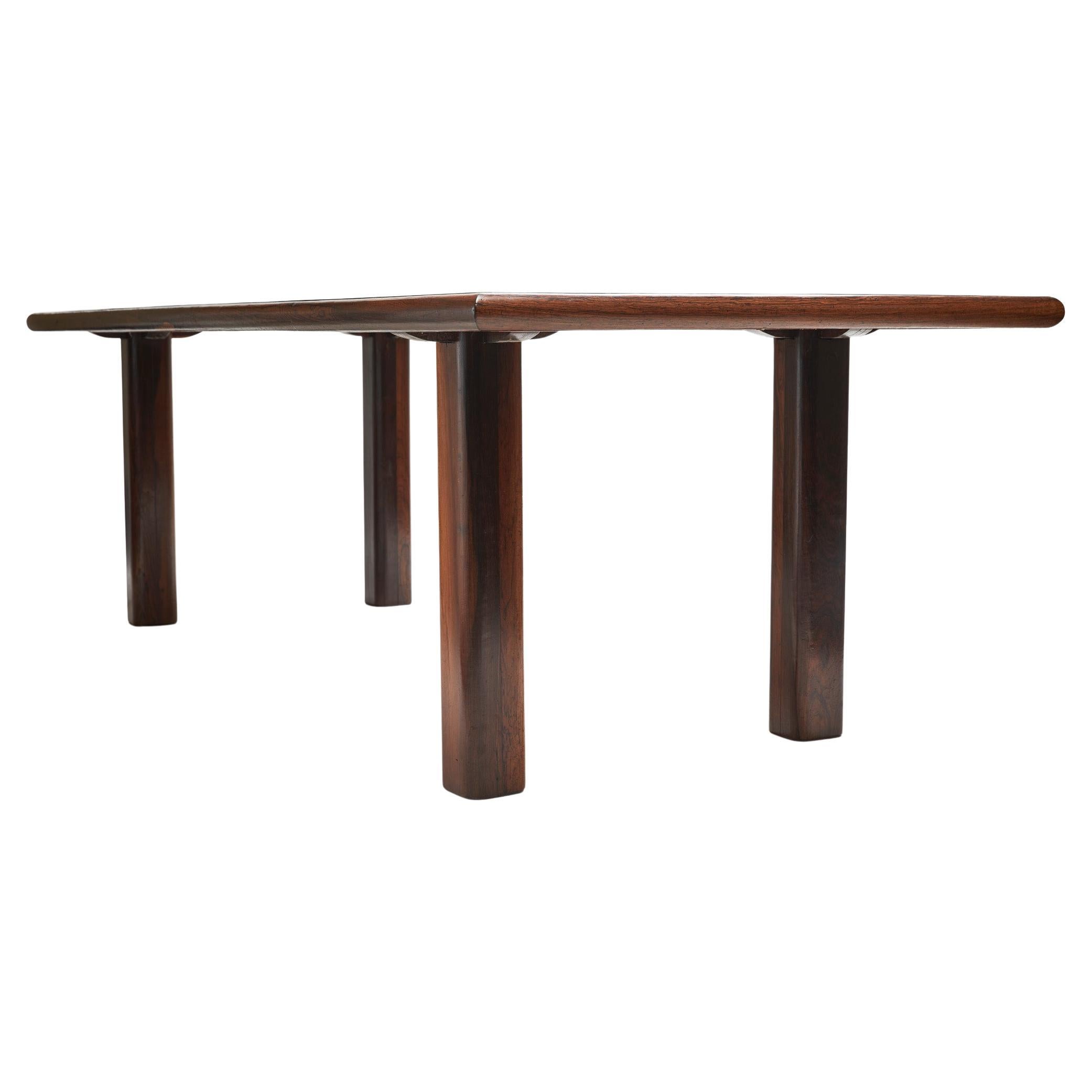 Large Brazilian Modern Dining or Meeting Table in hardwood, Brazil ...