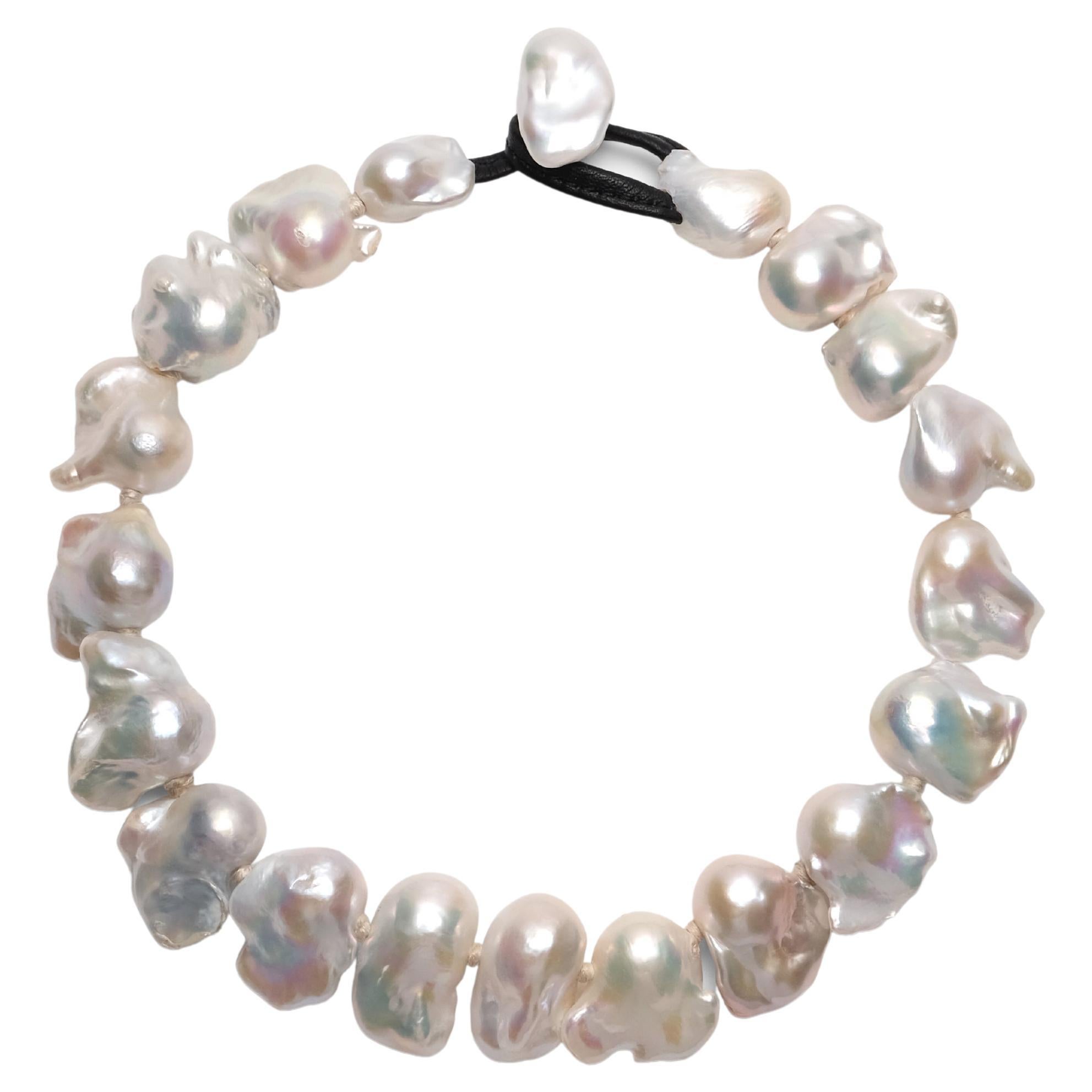 One-of-a-kind Necklace in Pearls and Wood from the Danish Brand Monies ...