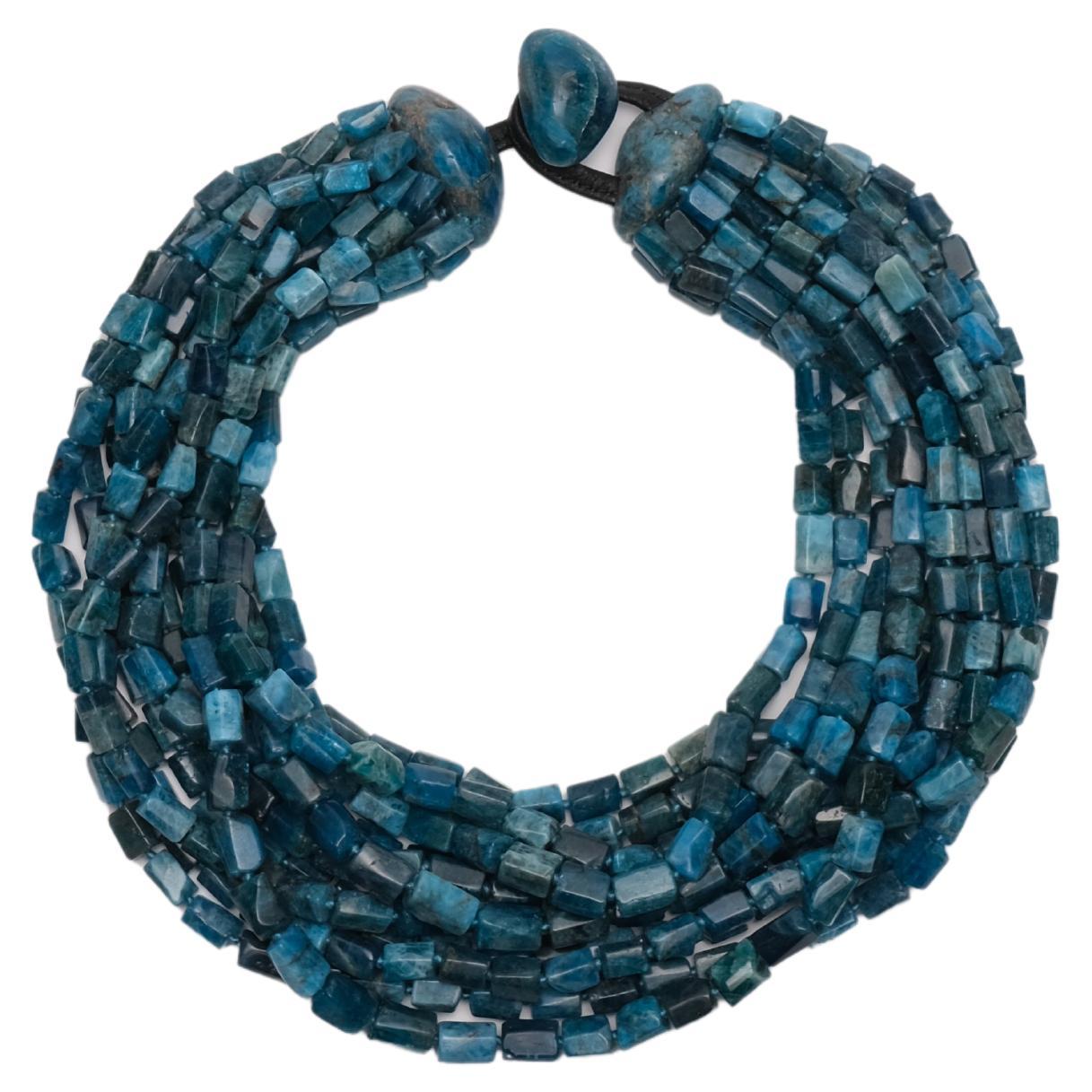 One-of-a-kind Necklace in Blue Apatite from the Danish Brand Monies For ...