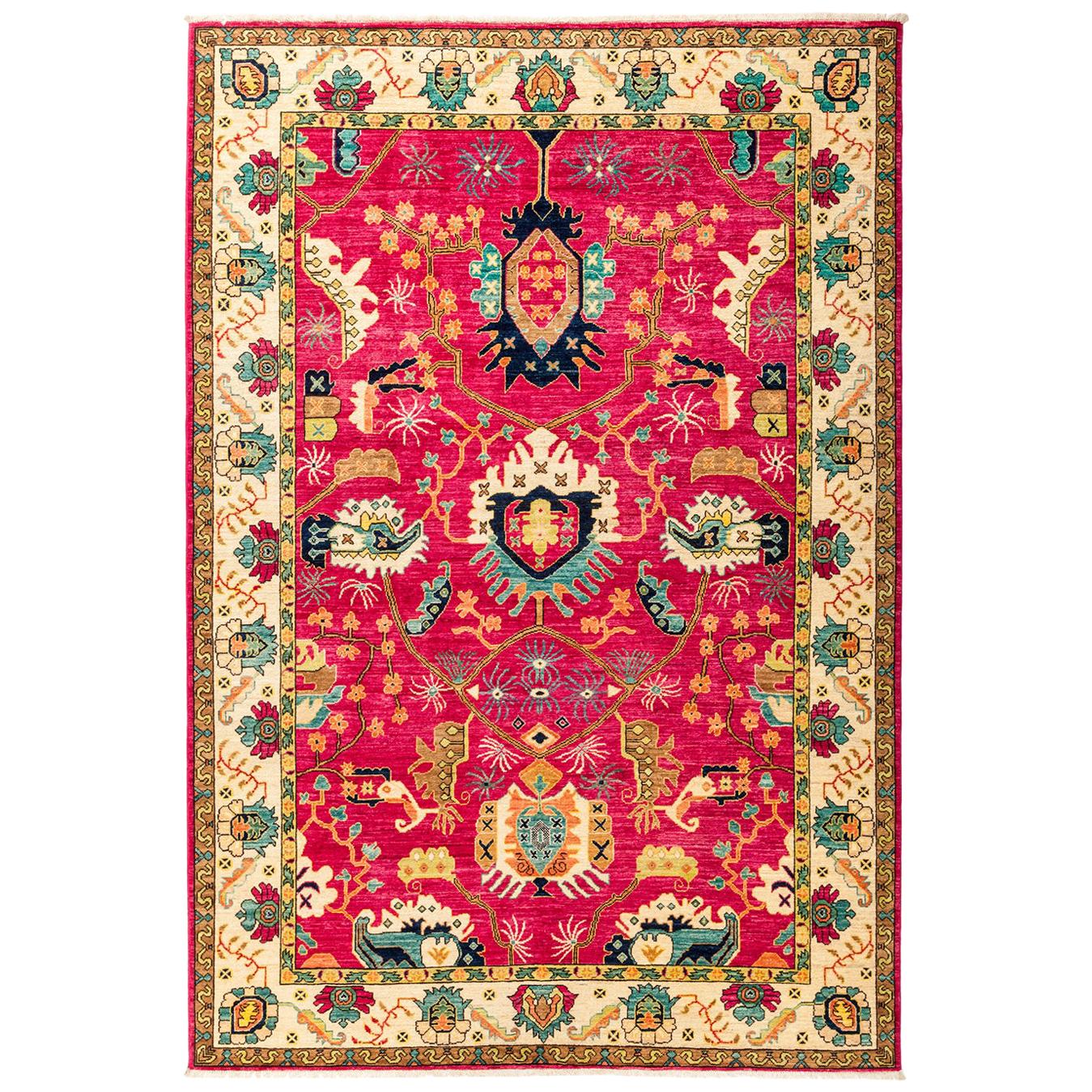Contemporary Floral Pattern Rug For Sale at 1stdibs