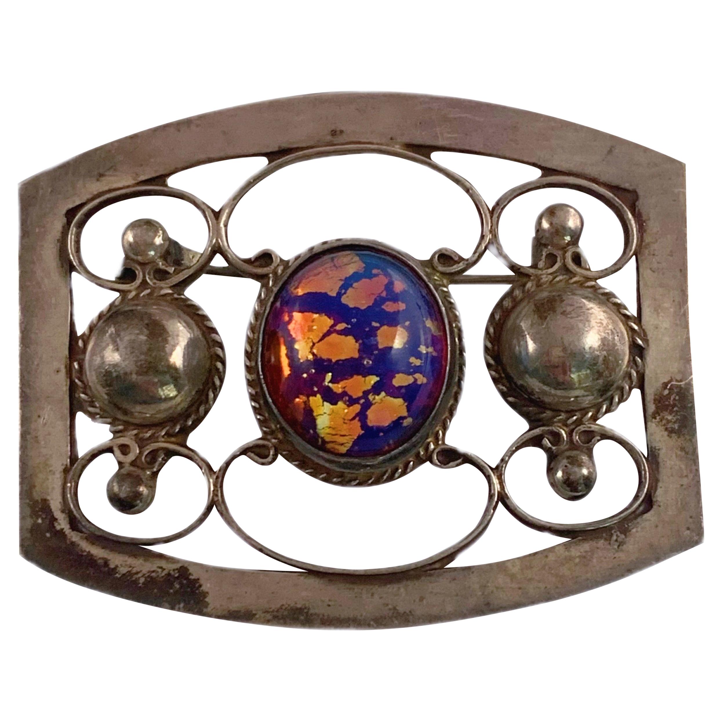 Kit Carson Vintage One-of-a-Kind Hand-Engraved 18k and Sterling Silver ...