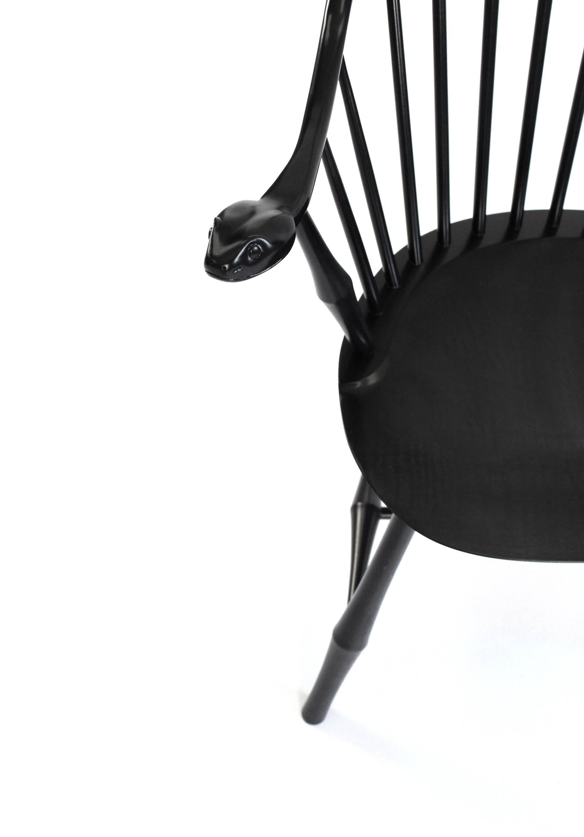 One of a Kind Snake Armchair Based on O&G Wayland Continuous Arm ...