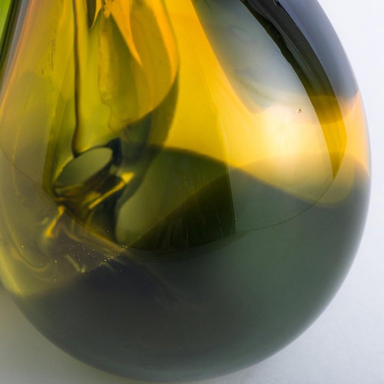 One of a Kind Studio Glass Object "Podex", by German Artist Joerg F ...