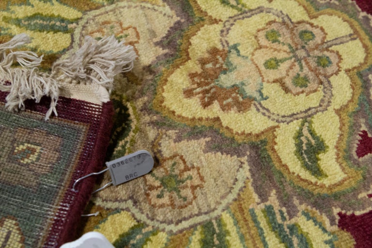 One of a Kind Traditional Handwoven Wool Area Rug For Sale at 1stDibs