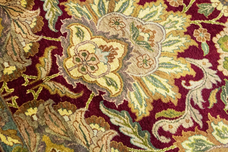 One of a Kind Traditional Handwoven Wool Area Rug For Sale at 1stDibs