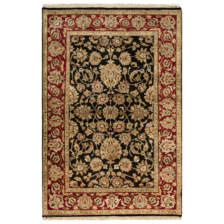 One of a Kind Traditional Handwoven Wool Area Rug For Sale at 1stDibs