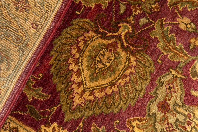 One of a Kind Traditional Handwoven Wool Area Rug For Sale at 1stDibs