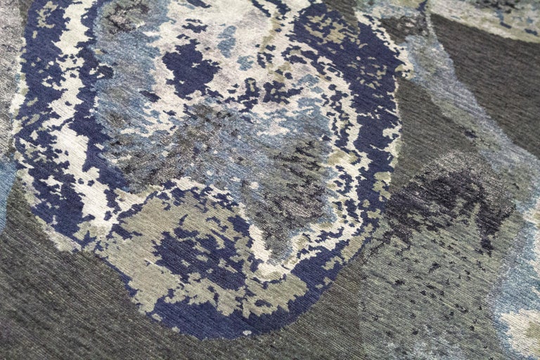 One of a Kind Traditional Handwoven Wool Area Rug For Sale at 1stDibs