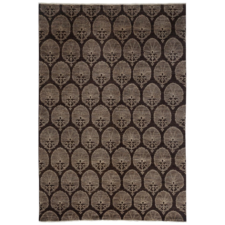 One of a Kind Traditional Hand Knotted Area Rug, Umber For Sale at ...