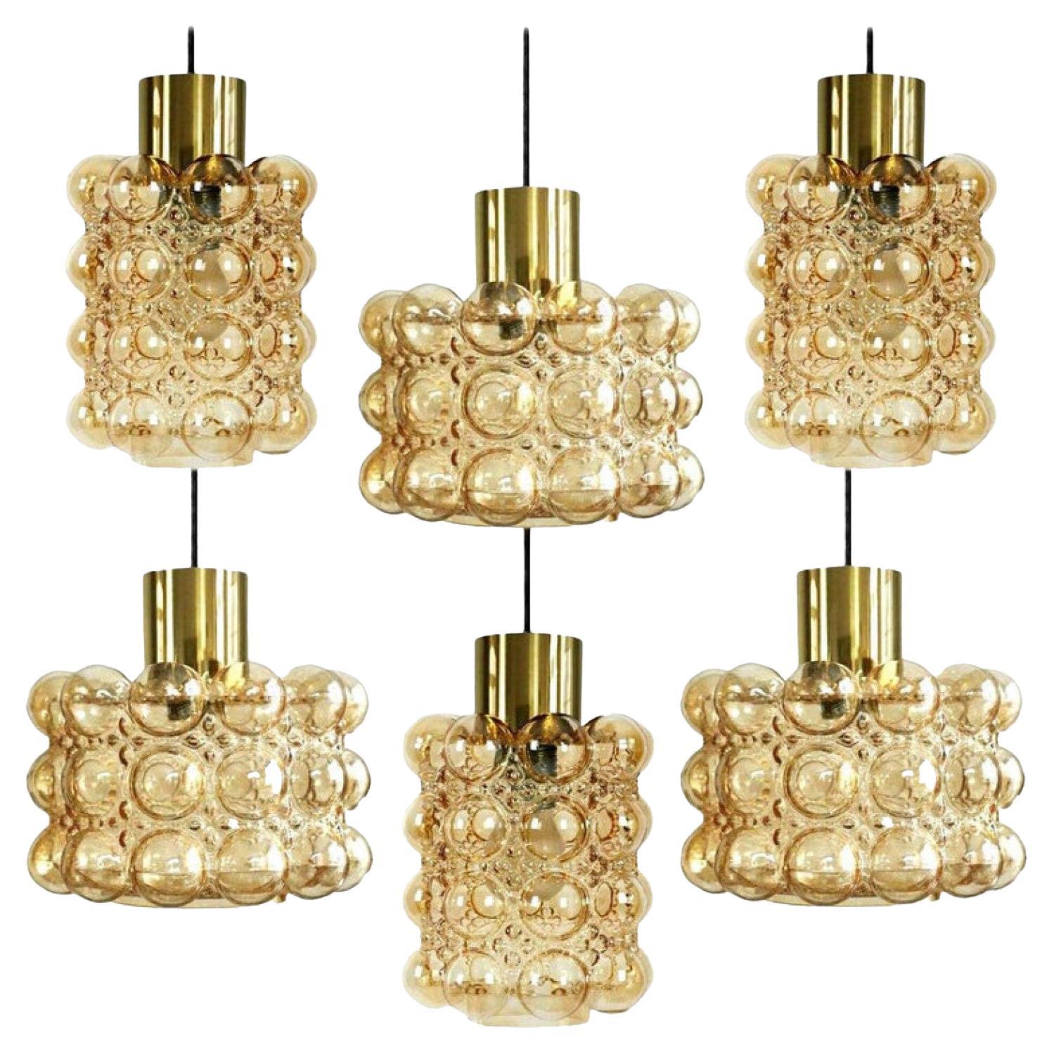 Cascade Light Fixture with Five Pedant Lights by Helena Tynell, 1970s ...