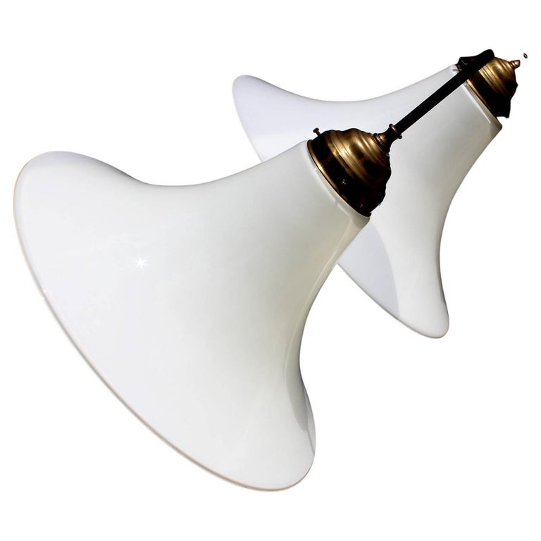 One of Three 1920s Repilica Pairs of Tulip Pendant Light Ceiling Lamp ...