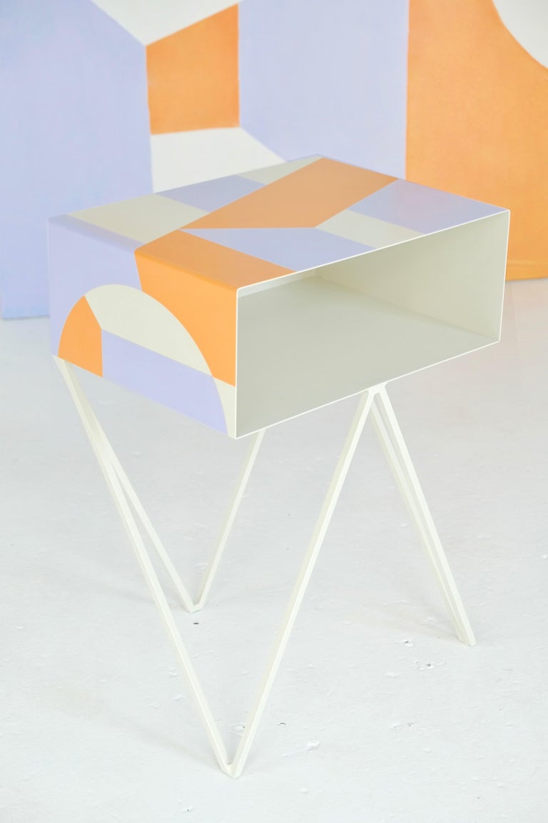 One Off Experimental Robot Side Table with Geometric Design For Sale at ...