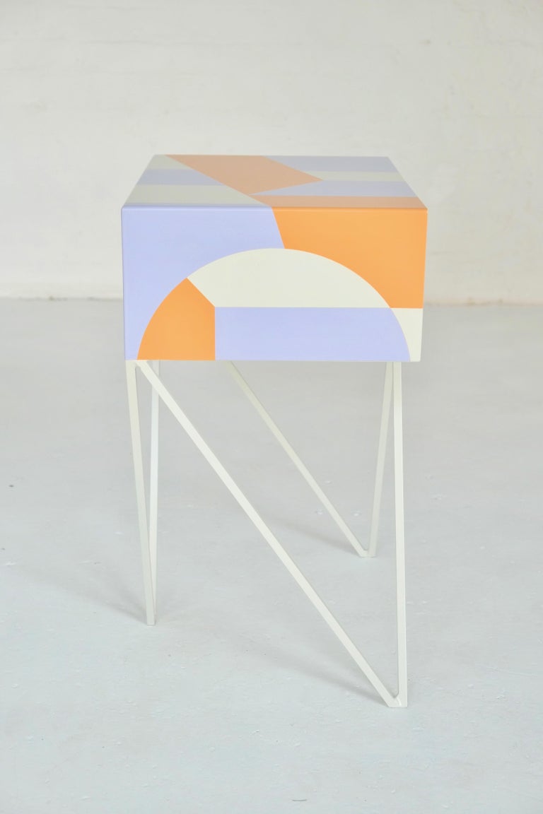 One Off Experimental Robot Side Table with Geometric Design For Sale at ...