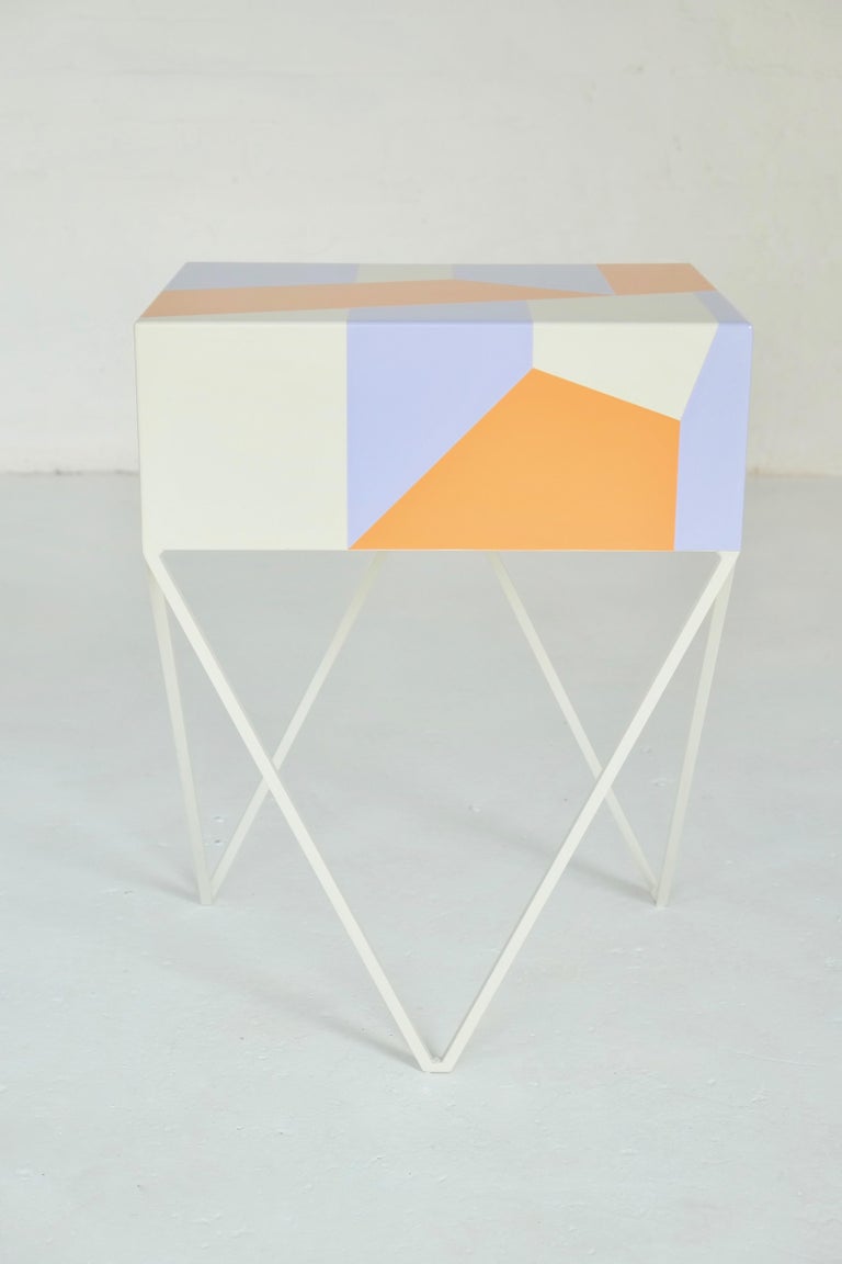 One Off Experimental Robot Side Table with Geometric Design For Sale at ...