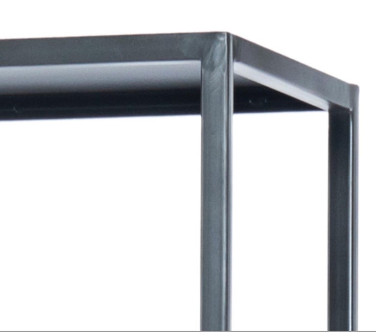 One Pair of Art Deco Style Hand Wrought Iron Bookcases, Nice Natural ...