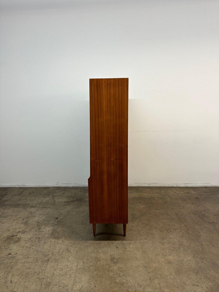 One piece mid century hutch For Sale at 1stDibs