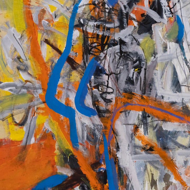 "One Place" Abstract Painting on Canvas by Harouna Ouedraogo, 2022 For ...
