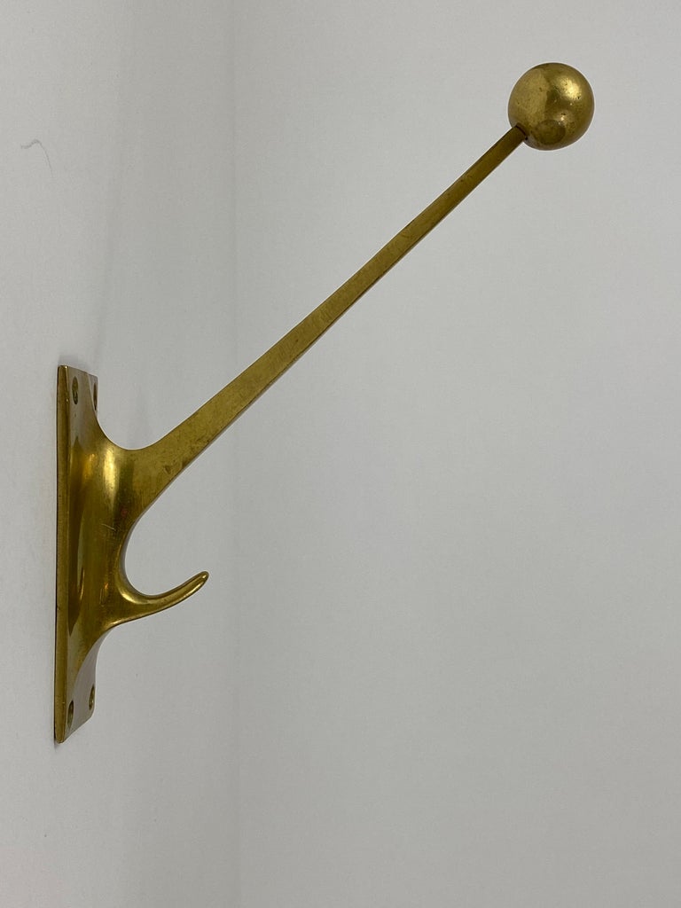 One Wall Hook b Adolf Loos for Knize, Brass, Austria, 1909 For Sale at ...