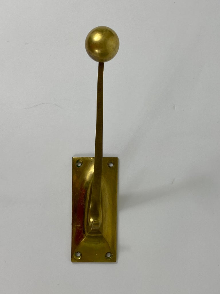 One Wall Hook b Adolf Loos for Knize, Brass, Austria, 1909 For Sale at ...