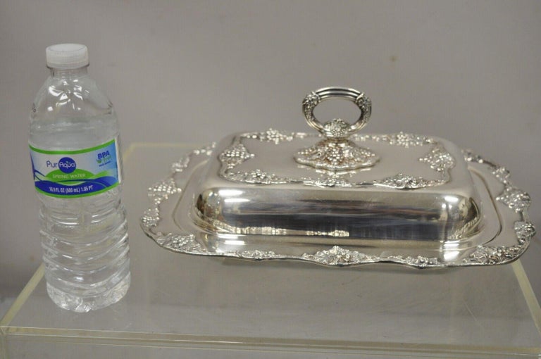 Oneida Silver Plated Grape Vine Regency Style Covered Serving Dish For ...