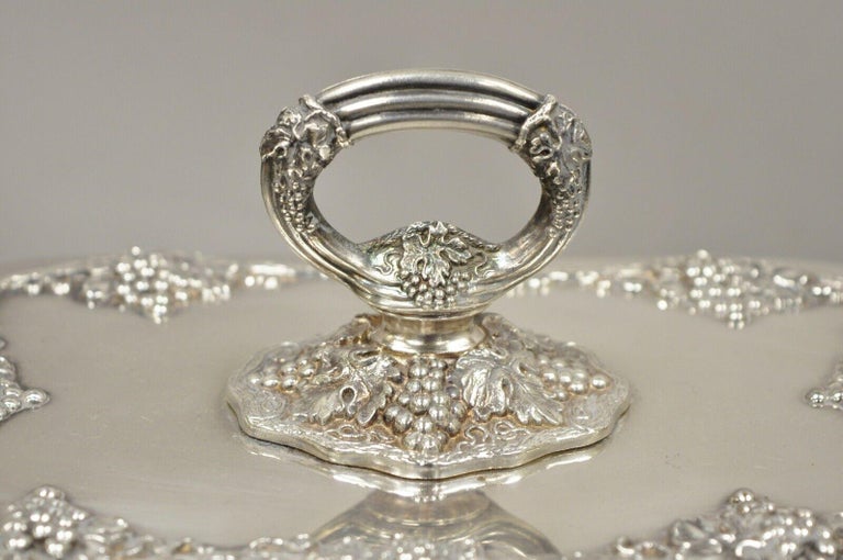 Oneida Silver Plated Grape Vine Regency Style Covered Serving Dish For ...