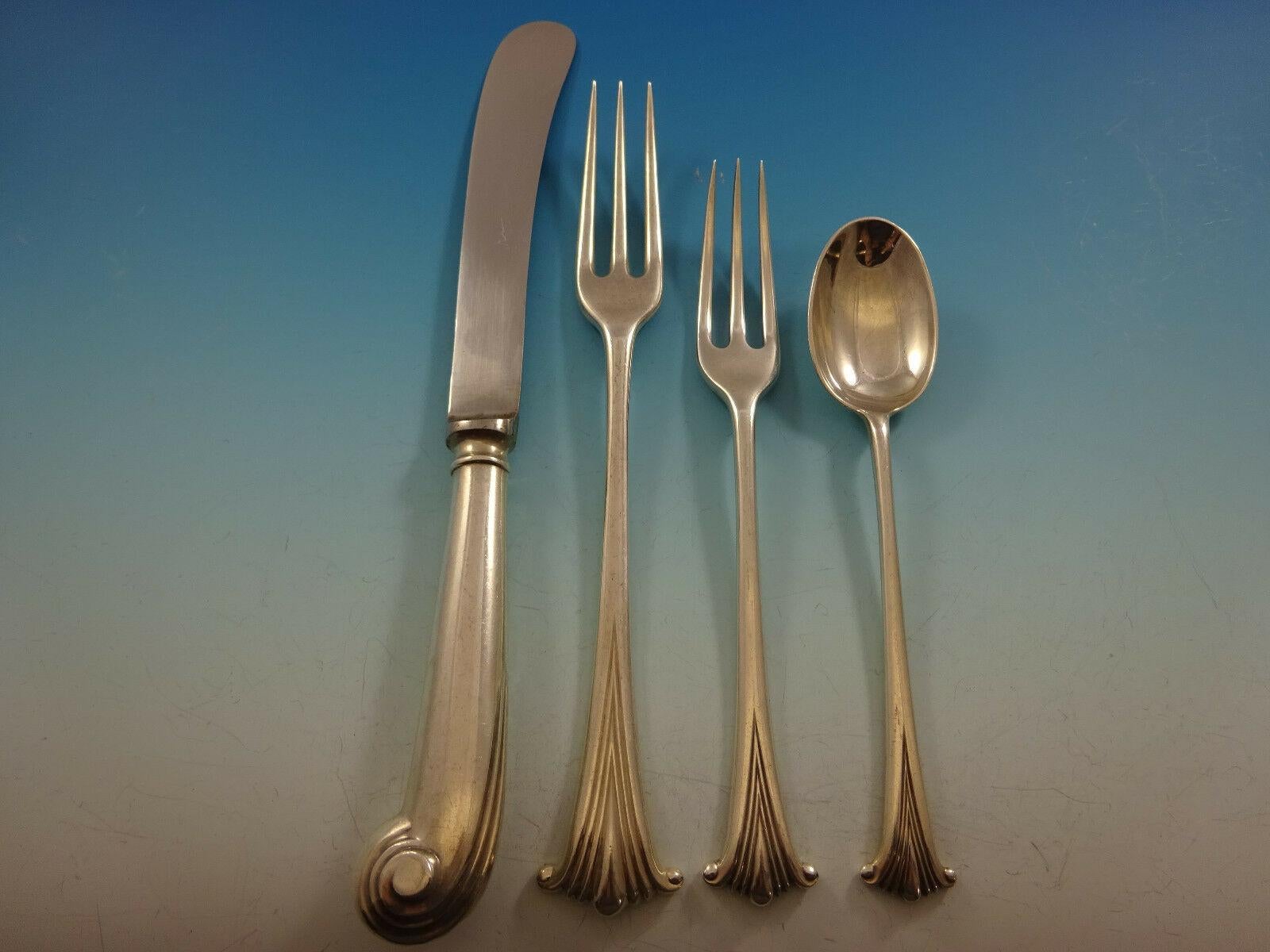 Onslow by James Robinson Sterling Silver Flatware Dinner Service Set 54 ...