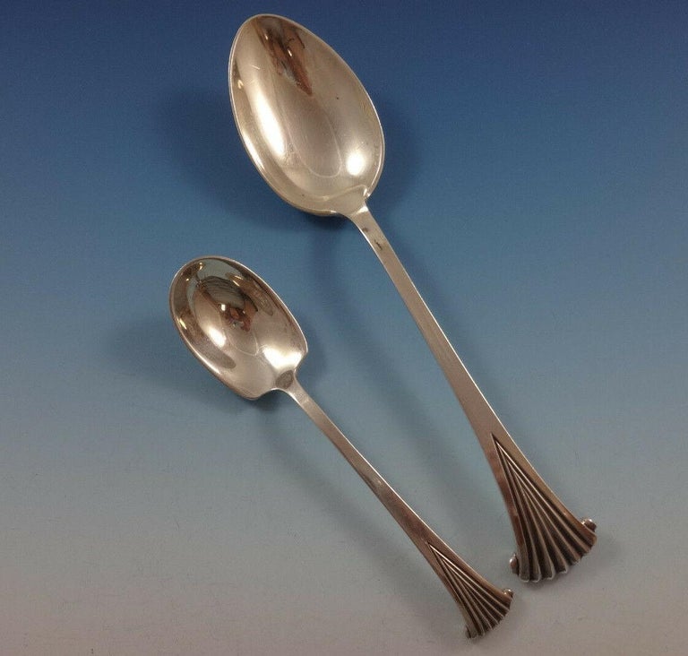 Onslow by Tuttle Sterling Silver Flatware Service For 12 Set 115 Pieces ...