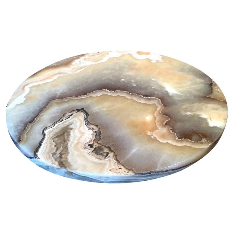 Onyx Brown Lazy Susan For Sale at 1stDibs