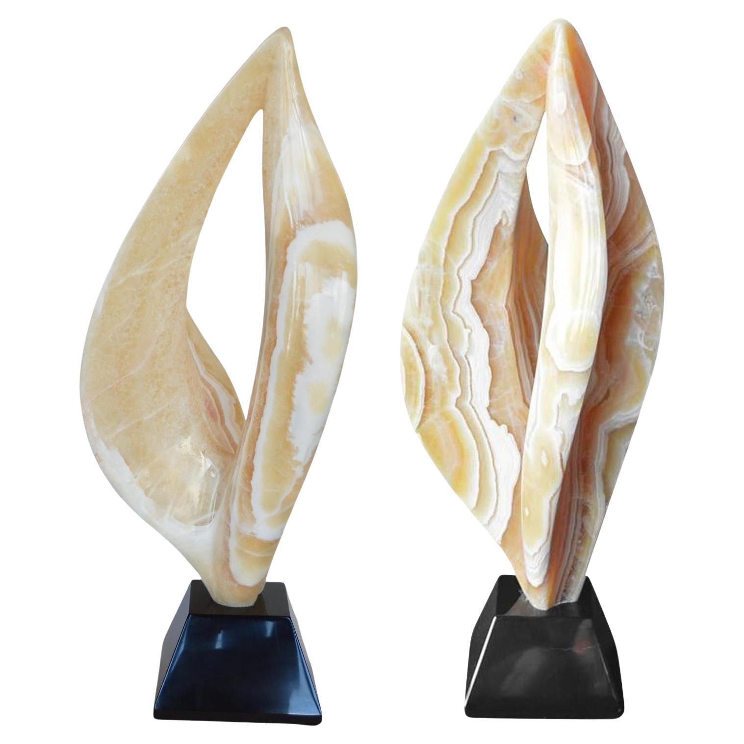 Flame Marble Sculpture, Dated 1967 For Sale at 1stDibs