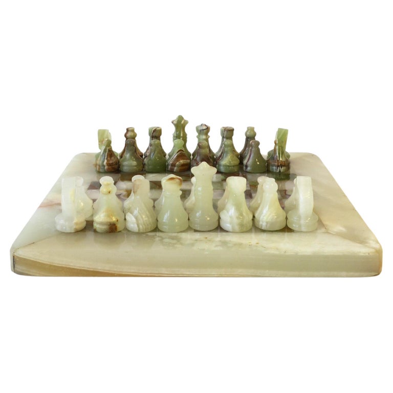 Onyx Marble Chess Game Set at 1stDibs
