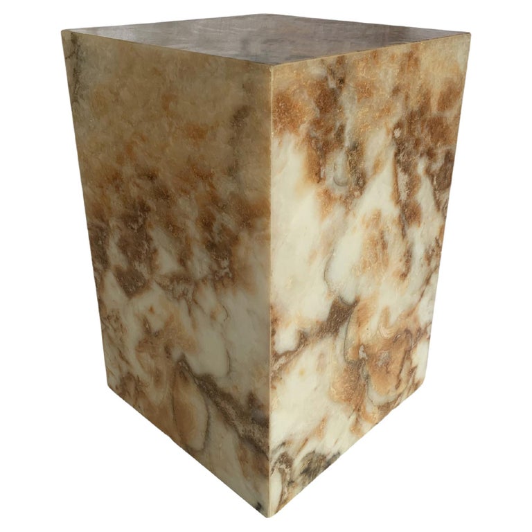 Onyx Marble Side Table For Sale at 1stDibs