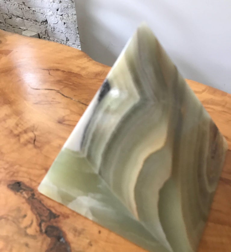 Onyx Pyramid Decorative Tabletop Object at 1stDibs