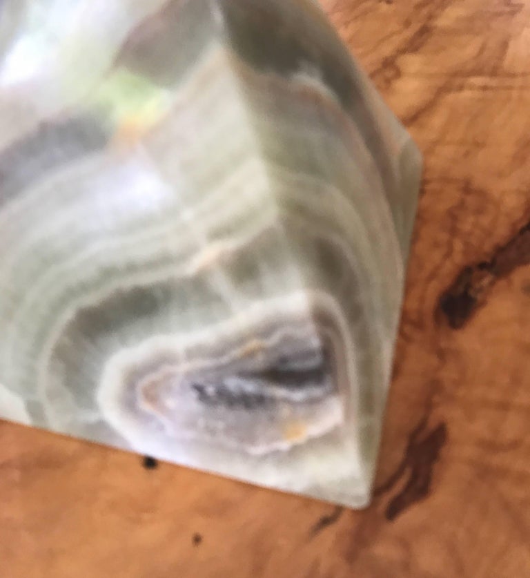 Onyx Pyramid Decorative Tabletop Object at 1stDibs