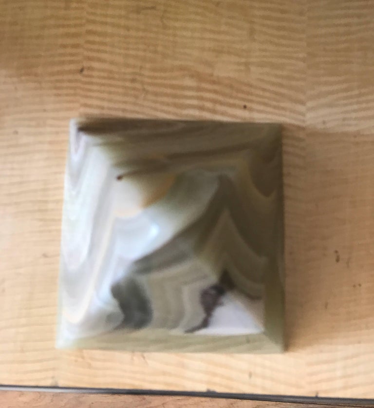 Onyx Pyramid Decorative Tabletop Object at 1stDibs