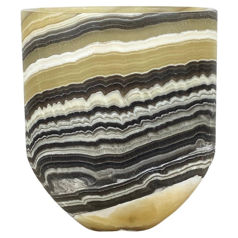 Onyx Stone Planter For Sale at 1stDibs